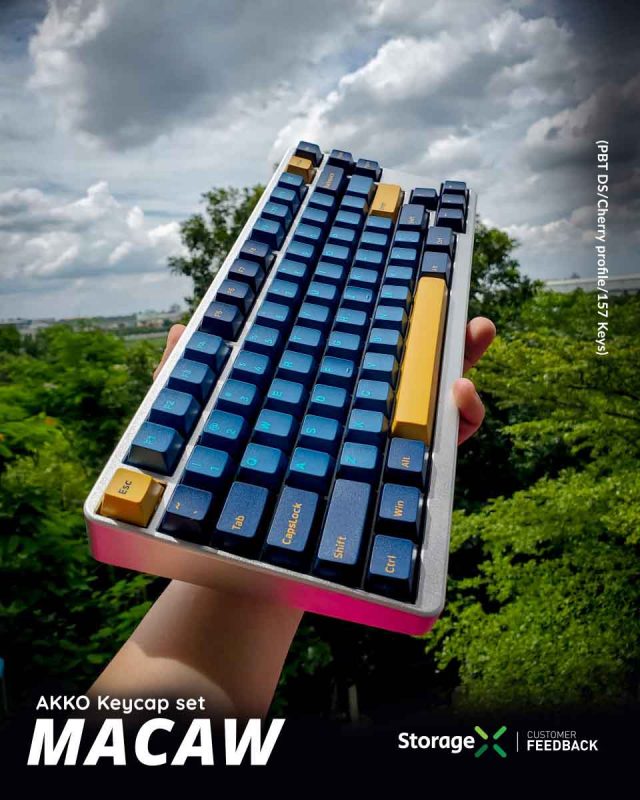 AKKO Keycap set - Macaw (PBT Double-Shot/Cherry profile/157 nút) - AKKO ...