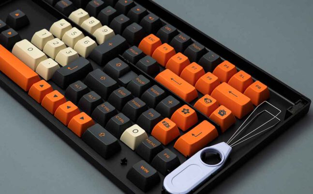AKKO Keycap set – Carbon Retro (PBT Double-Shot/ASA profile/158 nút ...