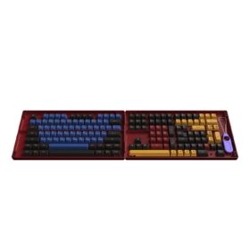 AKKO Keycap set - Red & Blue Samurai (PBT Double-Shot/ASA profile/226 ...