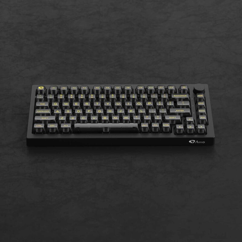 AKKO Clear Keycaps Set v2 - Black (PC / ASA profile / 155 nút) - AKKO Gear