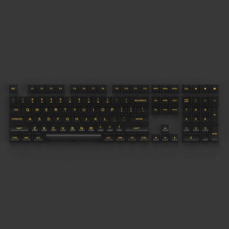 AKKO Clear Keycaps Set v2 - Black (PC / ASA profile / 155 nút) - AKKO Gear