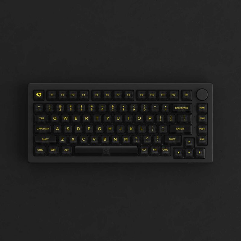 AKKO Clear Keycaps Set v2 - Black (PC / ASA profile / 155 nút) - AKKO Gear