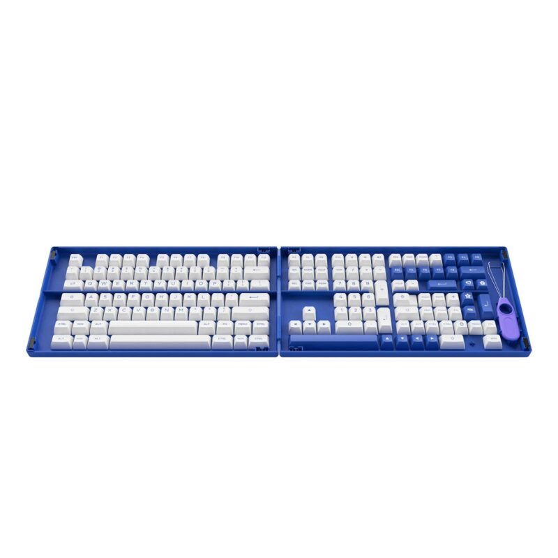 AKKO Keycap set – Blue on White (PBT Double-Shot/ASA profile/197 nút ...