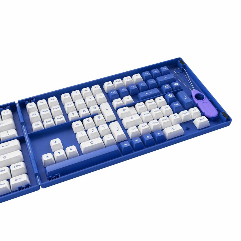AKKO Keycap set – Blue on White (PBT Double-Shot/ASA profile/197 nút ...