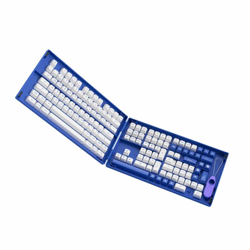 AKKO Keycap set – Blue on White (PBT Double-Shot/ASA profile/197 nút ...