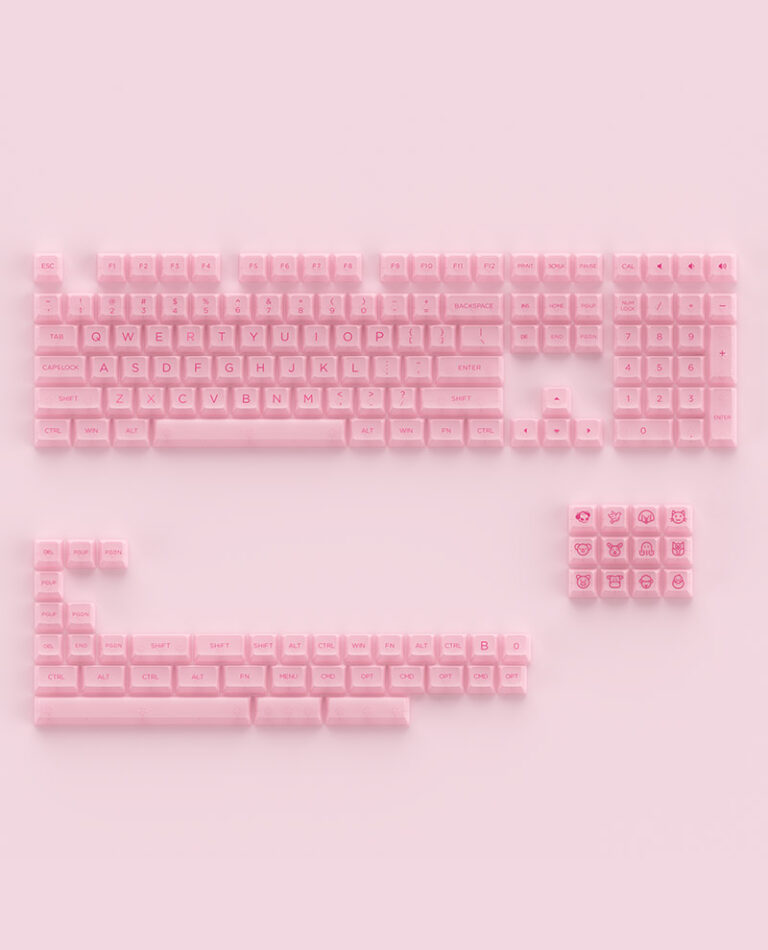 AKKO Keycap set - Pink (PC / ASA-Clear profile / 155 nút) - AKKO Gear