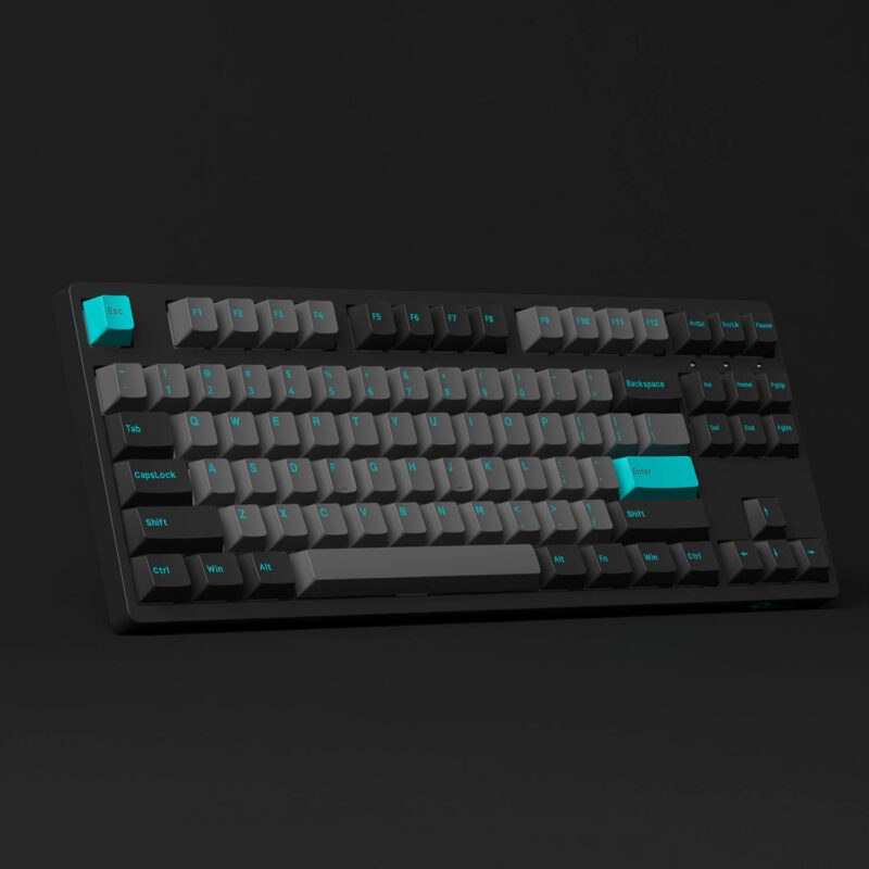 AKKO 3087 Plus Black & Cyan (Foam tiêu âm / AKKO CS switch) - AKKO Gear