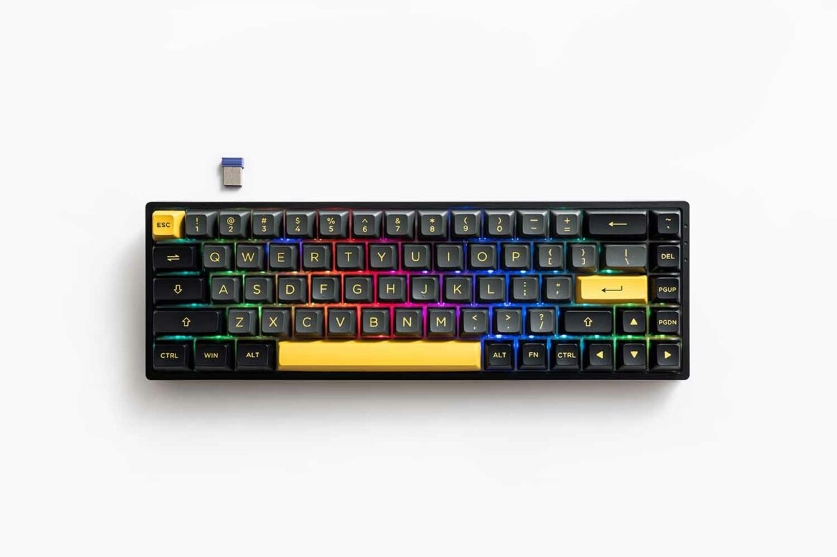 Bàn phím cơ AKKO 3068B Black&Gold (Multi-modes / Hotswap / Foam tiêu âm ...