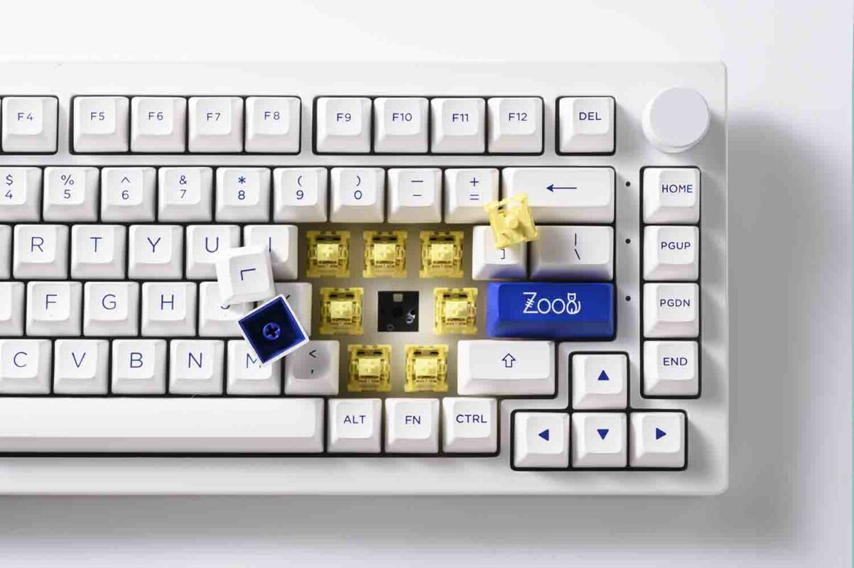 Bàn phím cơ AKKO 5075B Plus Blue on White (Multi-modes / RGB / Hotswap ...