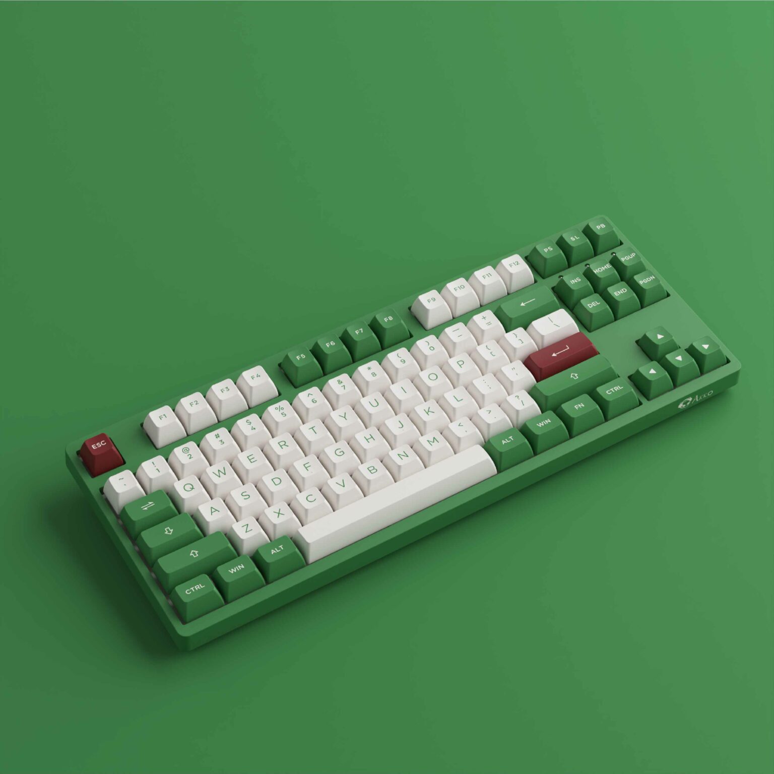 Bàn phím cơ AKKO 3087 RF Matcha Red Bean (Dual-mode Wireless / AKKO sw ...