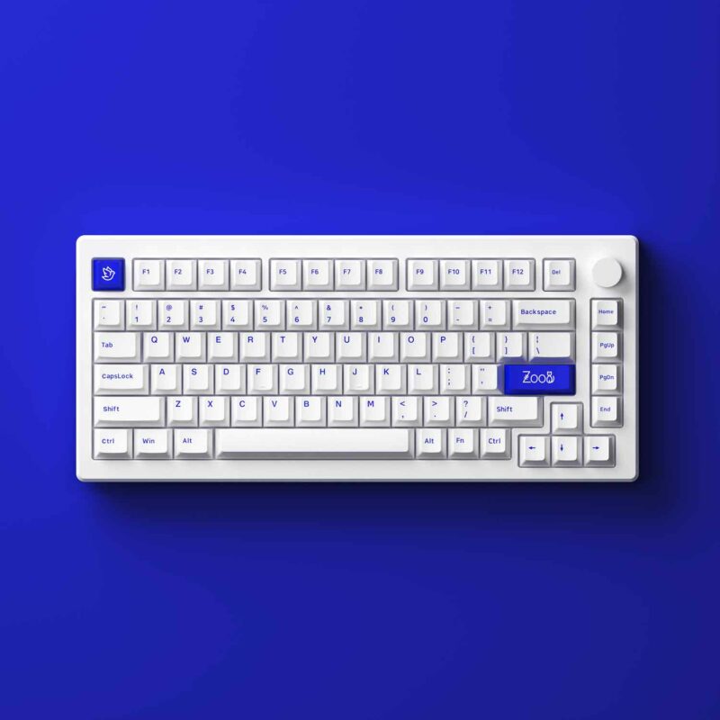 Bàn phím cơ AKKO MOD007 PC Blue on White (Hotswap / Gasket Mount ...
