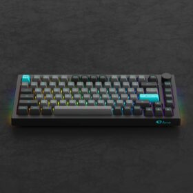 Bàn phím cơ AKKO 5075B Plus Black & Cyan (Multi-modes / RGB / Hotswap ...