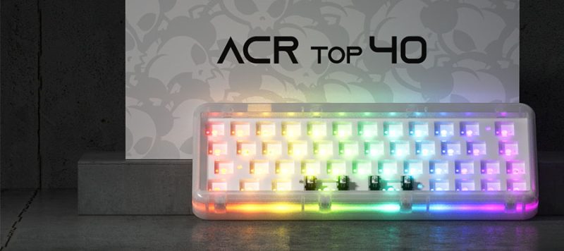 KIT bàn phím AKKO ACR TOP 40 (Hotswap / RGB / Top-mount / South-Facing / QMK – VIA) – AKKO.VN