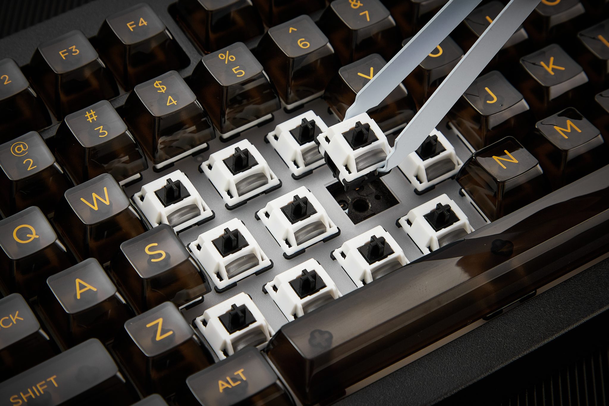 Bàn phím cơ AKKO 5075B Plus Transparent ASA Black/Piano Pro (Hotswap ...