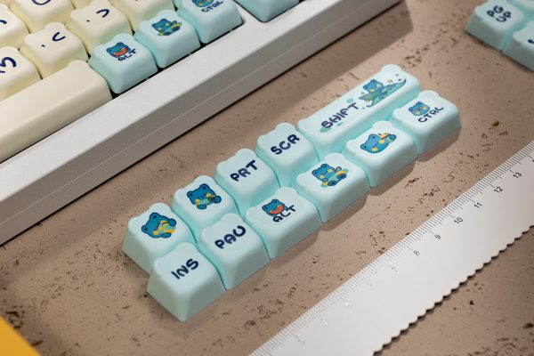 AKKO Keycap set – Akko Lemon Bear (PBT Dye-subbed / OEM profile / 122 ...