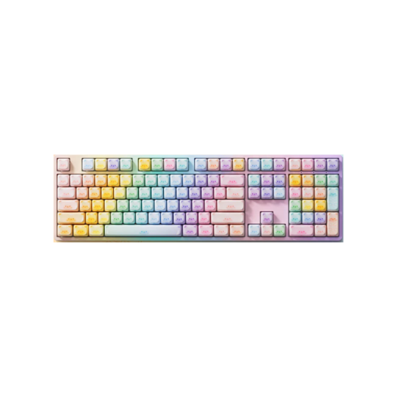 AKKO Keycap set – Colorful Cats MAO (PBT Dye-subbed / MAO profile / 142 ...