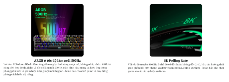 Bàn phím cơ MonsGeek FUN60 Max SP Black Glare Magnetic Switches (Tri ...