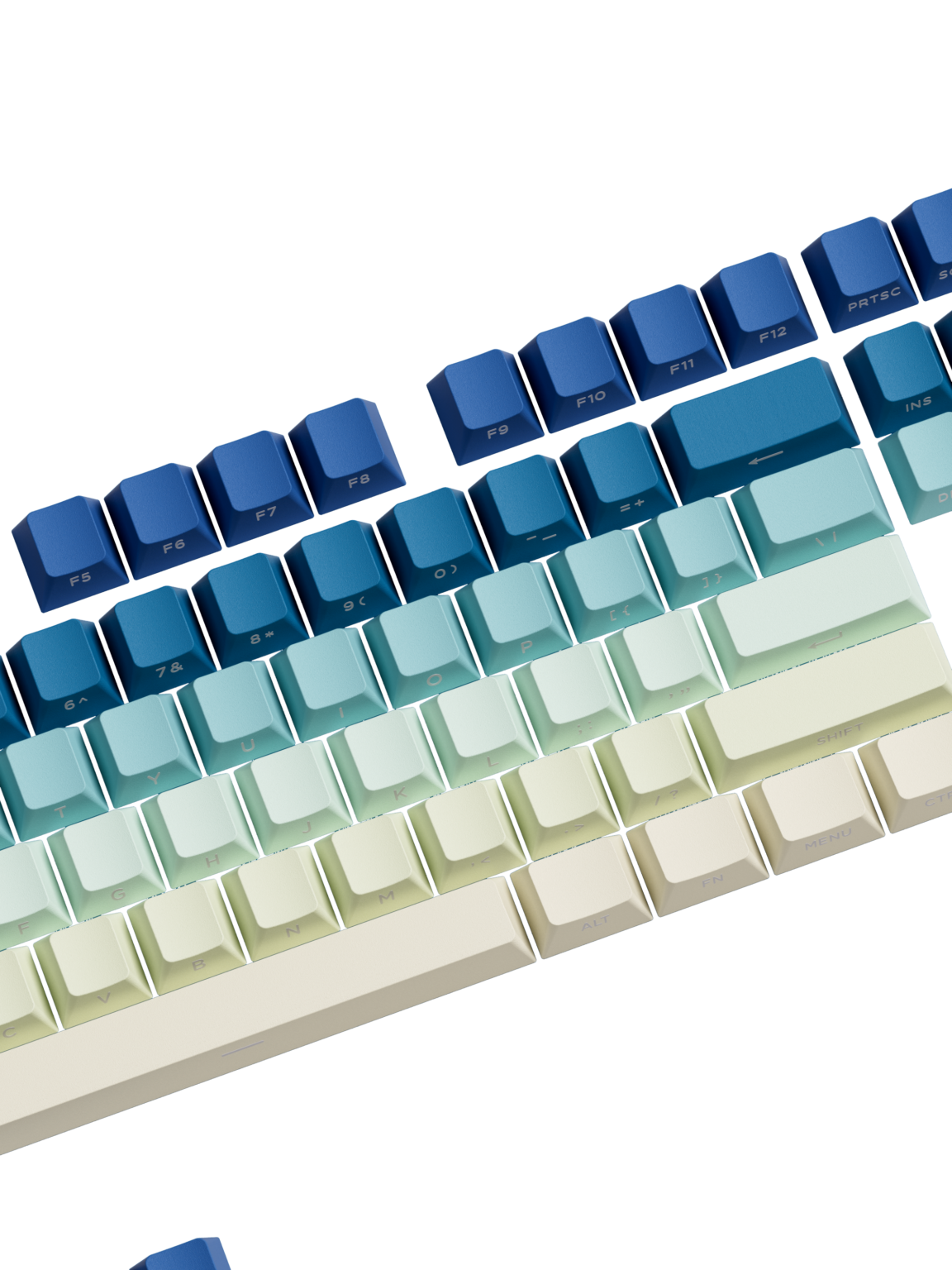 Veekos lris Gradient Keycaps (PBT Double-Shot / Cherry profile / 135 ...