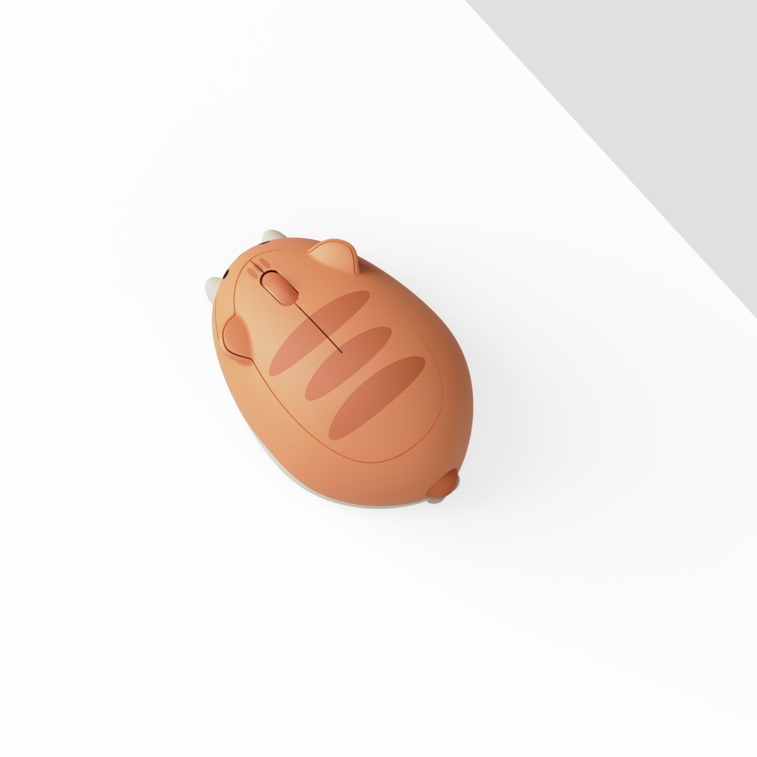 Chuột không dây Akko Cat Theme Mouse -Orange KATE (Tri - Mode) - AKKO Gear