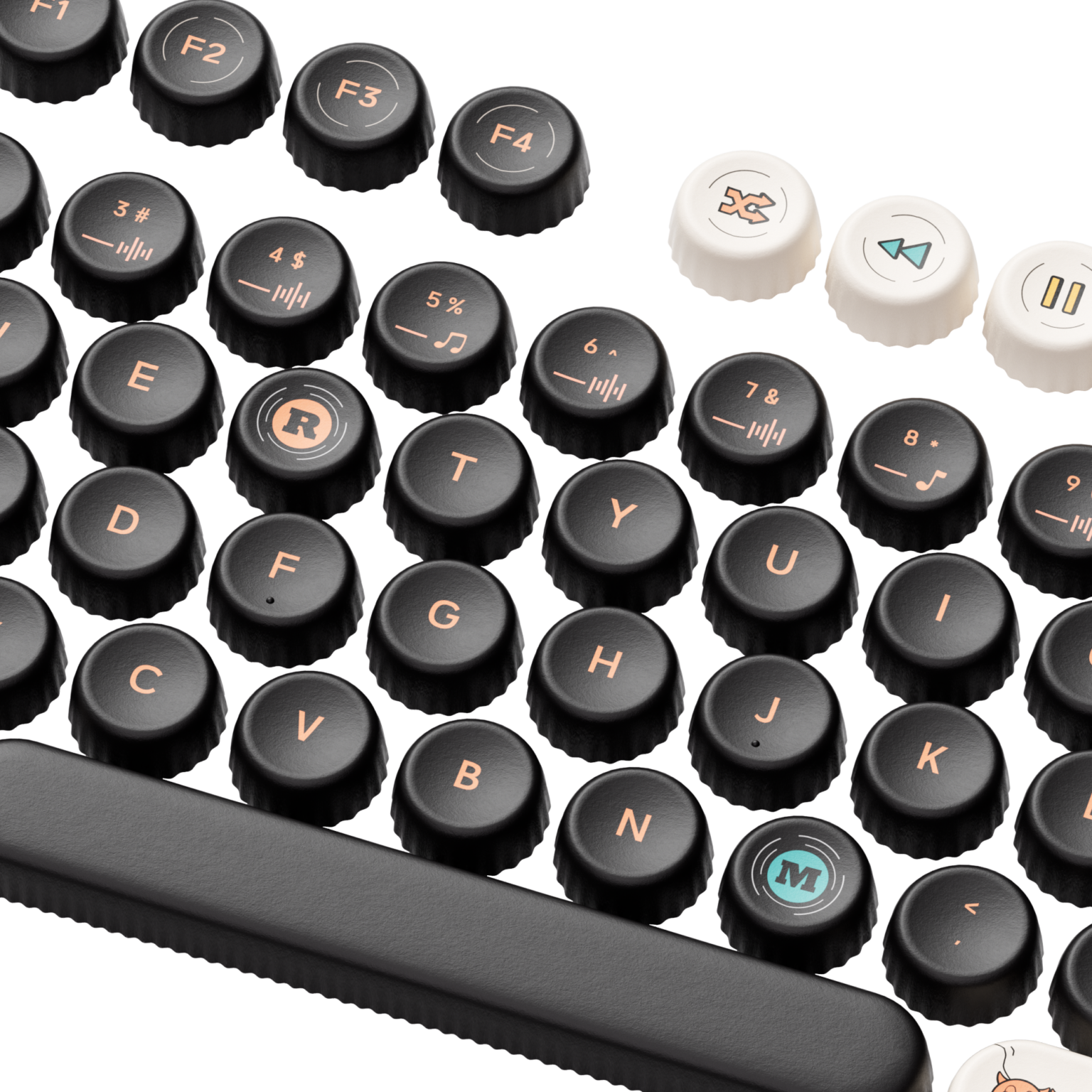 Akko BottleCap Keycaps - Punk Cat - AKKO Gear