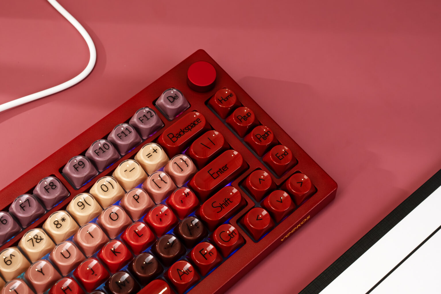 Bàn phím cơ Veekos K75 Wine Red - AKKO Gear