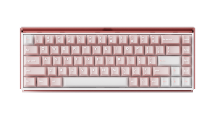 Bàn phím cơ AKKO Ray68 Misty Pink & White - AKKO Gear